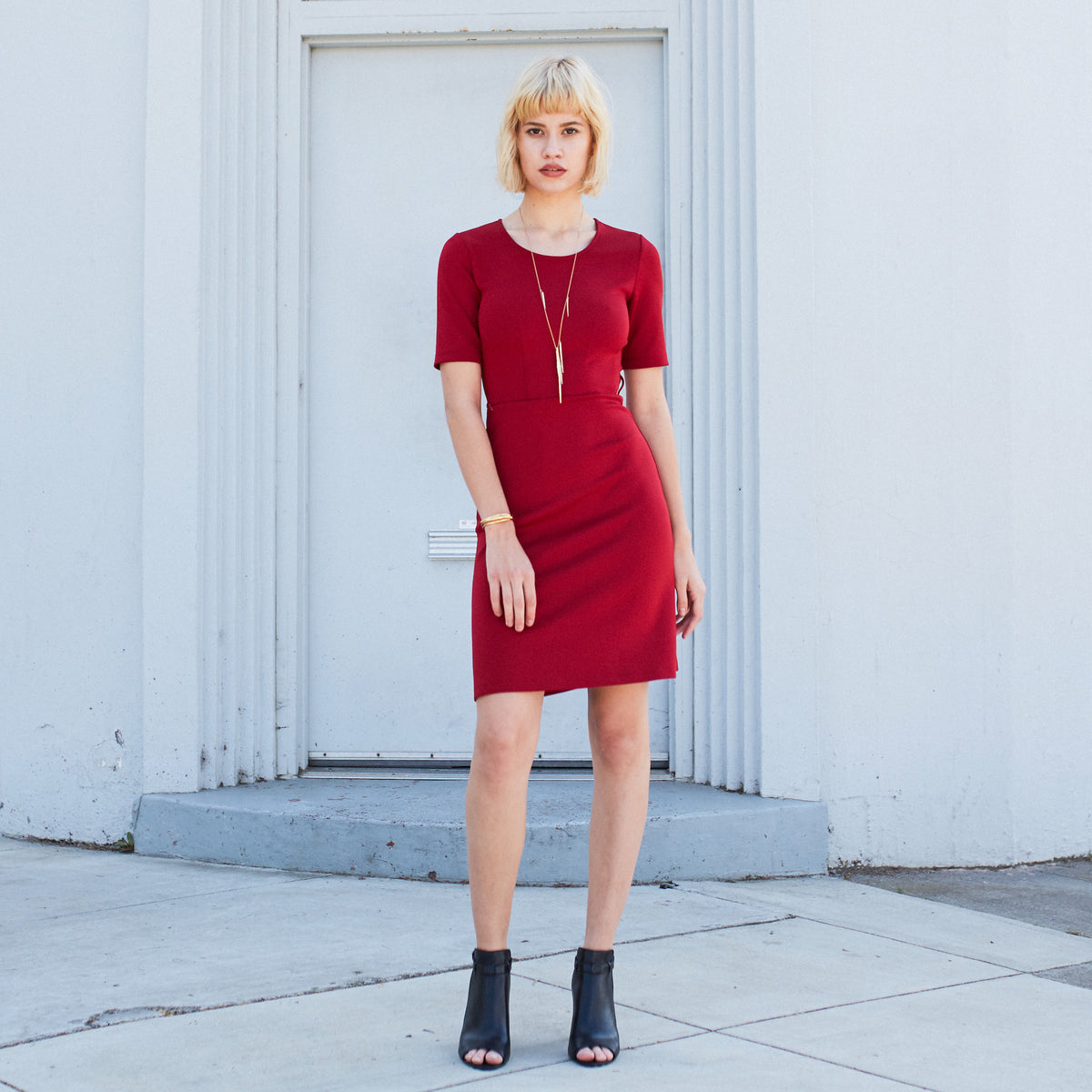 Ted Speaker Dress, Crimson – Shannon Snow